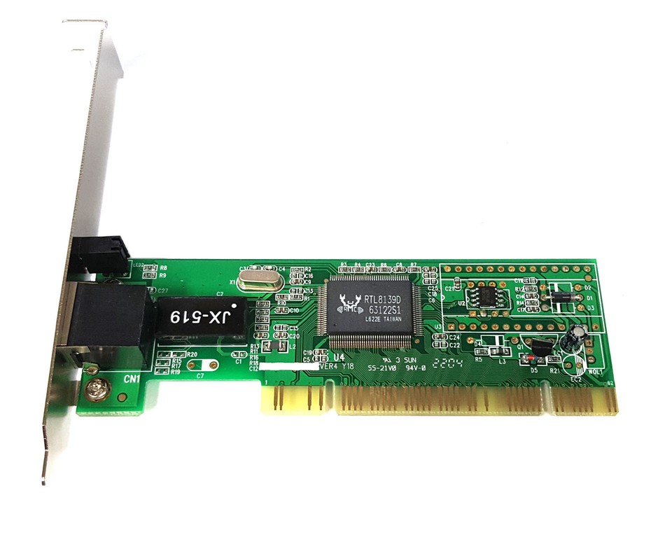 PCI Realtek RTL8169 10/100M 10/100Mbps RJ45 Ethernet Network Lan Card ...