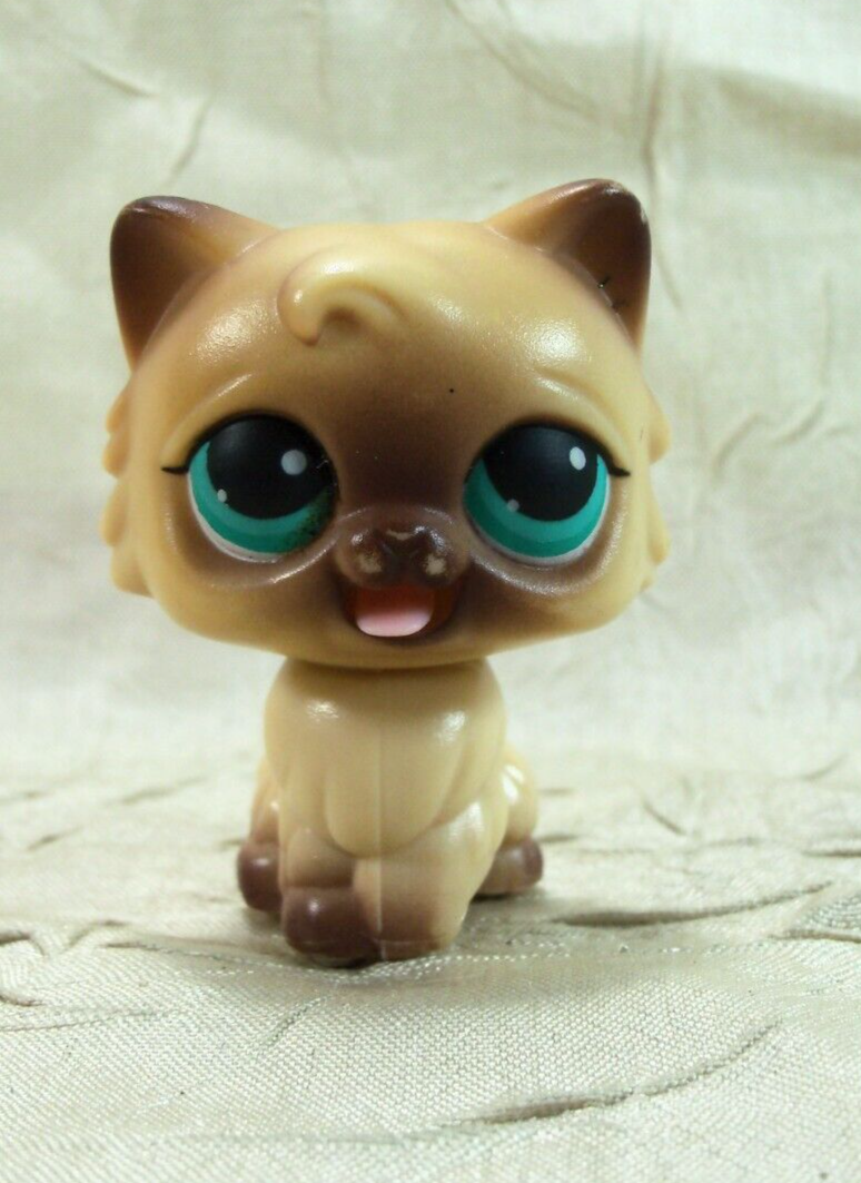 Littlest Pet Shop LPS 2005 Magic Motion Brown Persian Cat With Moving ...