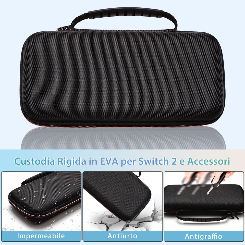 Custodia da Viaggio adatta per Nintendo Switch 2 con 10 Slot Giochi, 2 ...