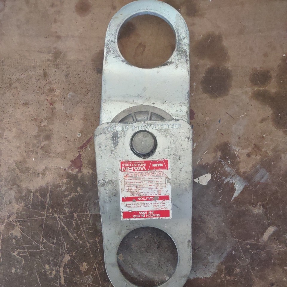 Warn 8555 Snatch Block 16,000 lb, Winch Rock Crawling | eBay