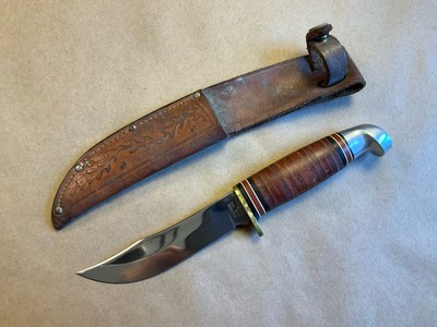 Vintage Western L66 Hunting Fixed Knife w/ Sheath | eBay