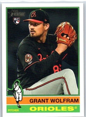 Grant Wolfram 2025 Topps Heritage High Number #550 RC Rookie Baltimore ...