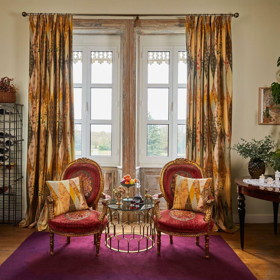 THE CHATEAU BY ANGEL STRAWBRIDGE WALLPAPER MUSEUM CUSHION | eBay UK