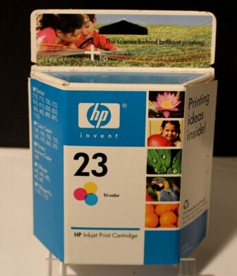 HP 23 Tri-Color Genuine Ink Cartridge (C1823D) Expired 01/2007 | eBay