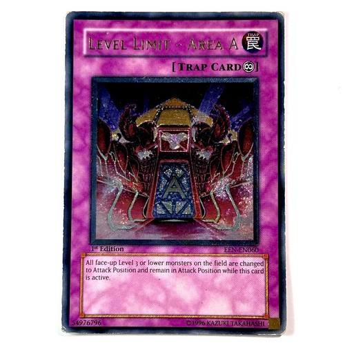YUGIOH TCG: Level Limit - Area A EEN-EN060 Ultimate Rare Unlimited ...