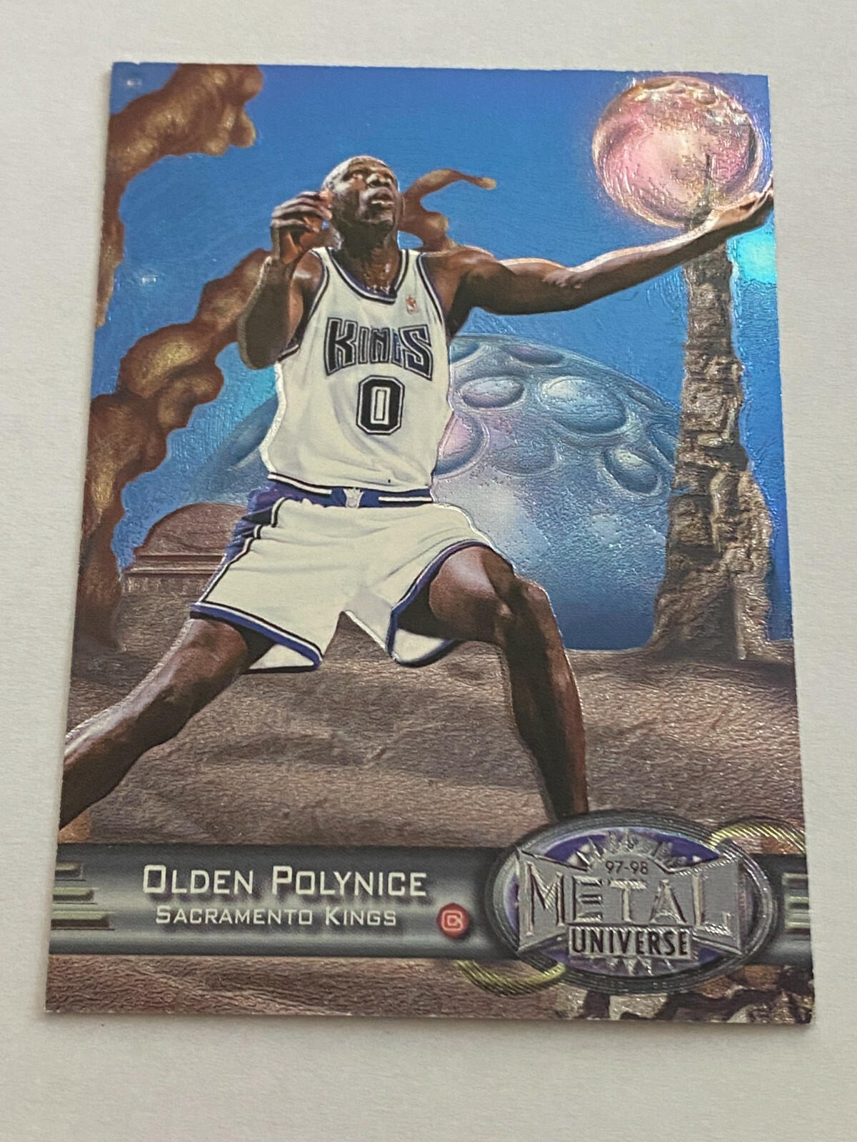 🏀 1997-98 Skybox Metal Basketball Base Card #122 Olden POLYNICE ...