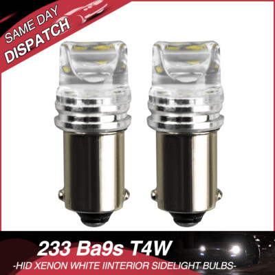 Ba9s T4w 233 Sidelight T11 1895 Led Hid Parking Side Light Bulbs Super ...