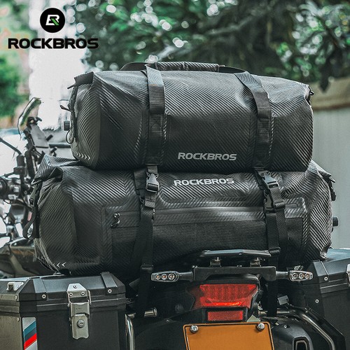 ROCKBROS Motorcycle Panniers Bags Waterproof 60L Motor Rear Seat Bags ...