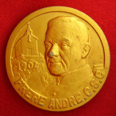 Vintage BROTHER FRERE ANDRE Pocket Medal 50th Anniv. Saint Joseph ...
