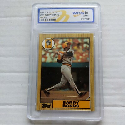1987 Topps Tiffany Barry Bonds ROOKIE RC #320 10 MINT | eBay