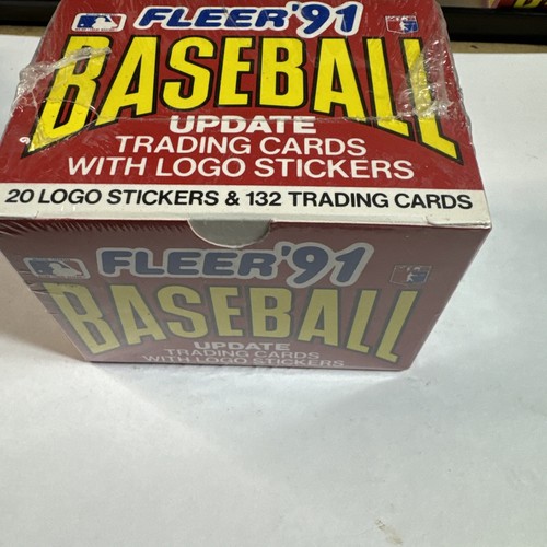 1991 FLEER MLB BASEBALL UPDATE CARD SET 132 TRADING CARDS & 20 LOGO ...