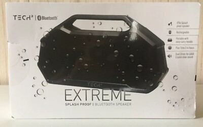 Tech 2 Extreme IPX4 Splash Proof Bluetooth Speaker Portable Outdoor ...