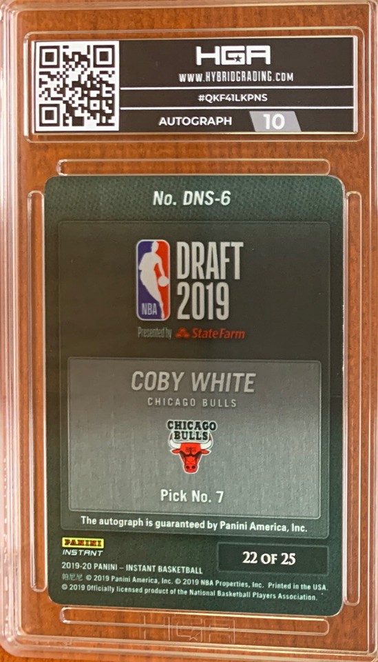 Coby White Draft Night Signatures 22/25 HGA Graded 9.5 | eBay
