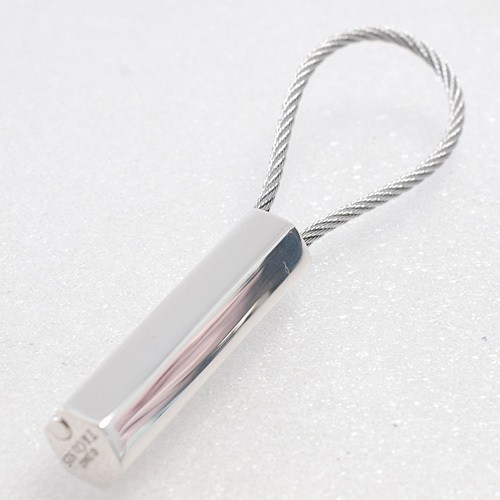 Tiffany&Co. 2003 Wire Hexagonal Prism Keychain Keyring Silver (15166 ...