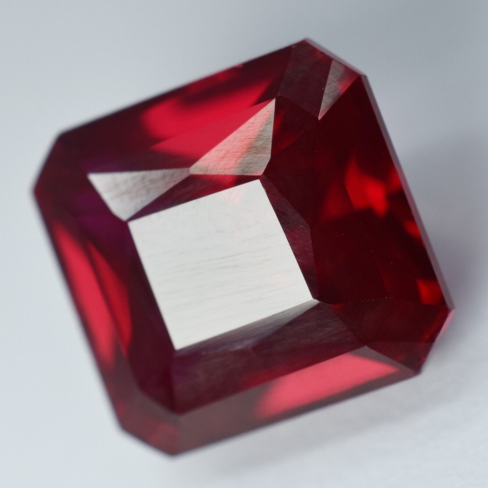 10.35 Ct NATURAL Square Shape Genuine Bloody RED Ruby Loose Gemstone ...