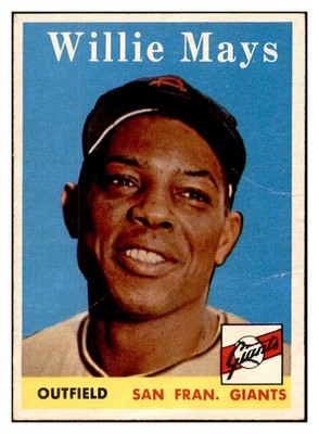 1958 TOPPS # 5 WILLIE MAYS GIANTS GD-VG SET BREAK 532461 (KYCARDS) | eBay