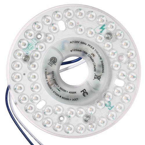 4.92'' LED Ceiling Fan Light Retrofit Kit, Ceiling Flush Light ...