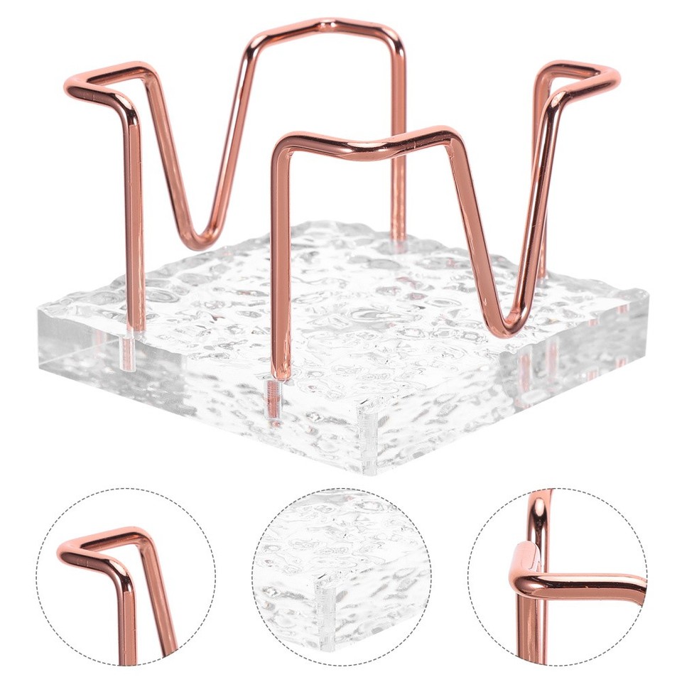 Desktop Notepad Holder: Clear Acrylic Memo Pad Stand - Office Display ...