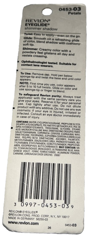 REVLON EYE GLIDE SHIMMER SHADOWS #03 PETALS (New/Sealed/Discontinued | eBay