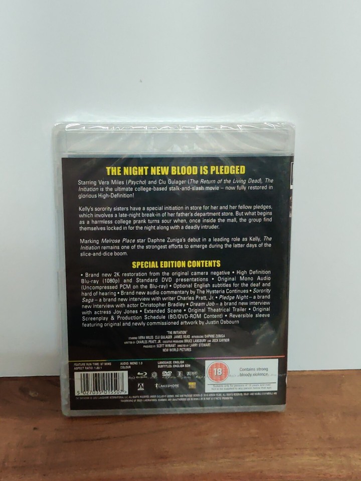 Arrow THE INITIATION SPECIAL EDITION Blu-ray + DVD Vera Miles REGION A + B NEW | eBay