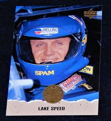 1996 NASCAR Racing 🏁 Lake Speed 🏁 Upper Deck - Scrap Book #48 | eBay