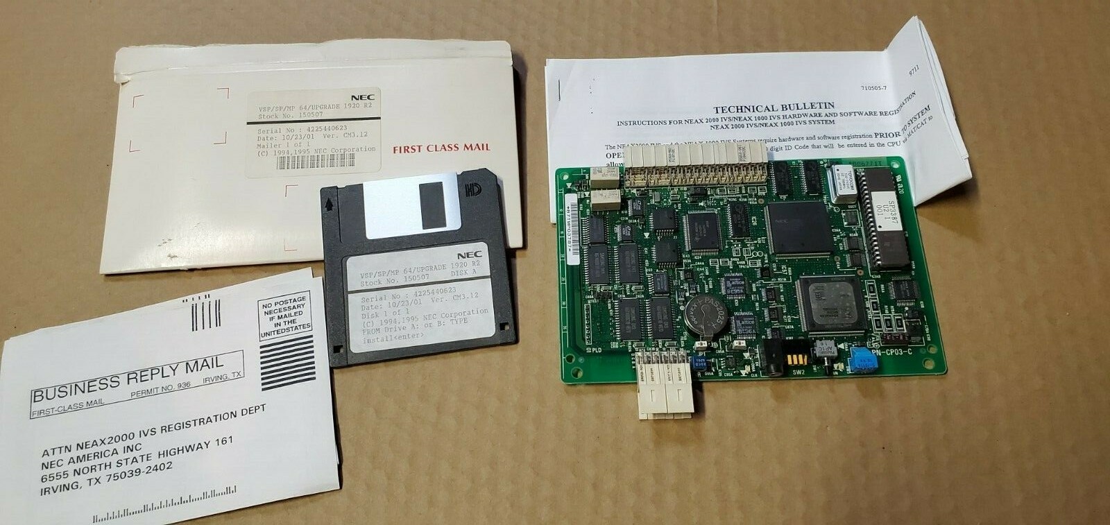 NEC NEAX 2000 IVS/IV2 PN-CP03-C CPU, Used | eBay