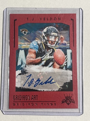 2015 Panini Gridiron Kings - Gridiron Art Red Frame #GA-TJ T.J. Yeldon ...