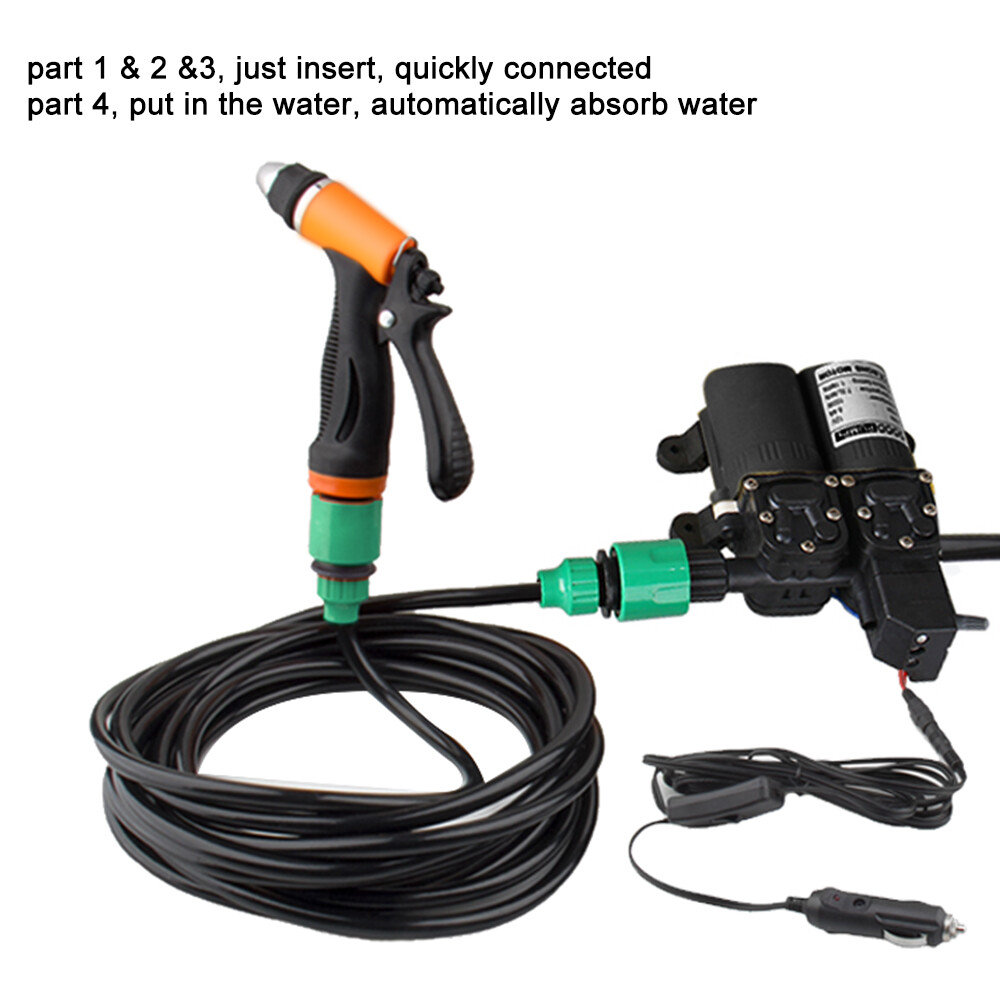 High Pressure Water Pump Gun Car Washer Portable12V Electric Self ...