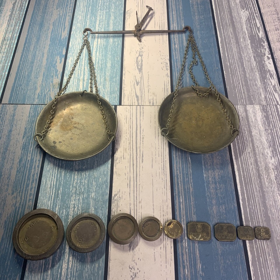 W & T Avery Latereach Antique English Birmingham Counter Libra Scale ...