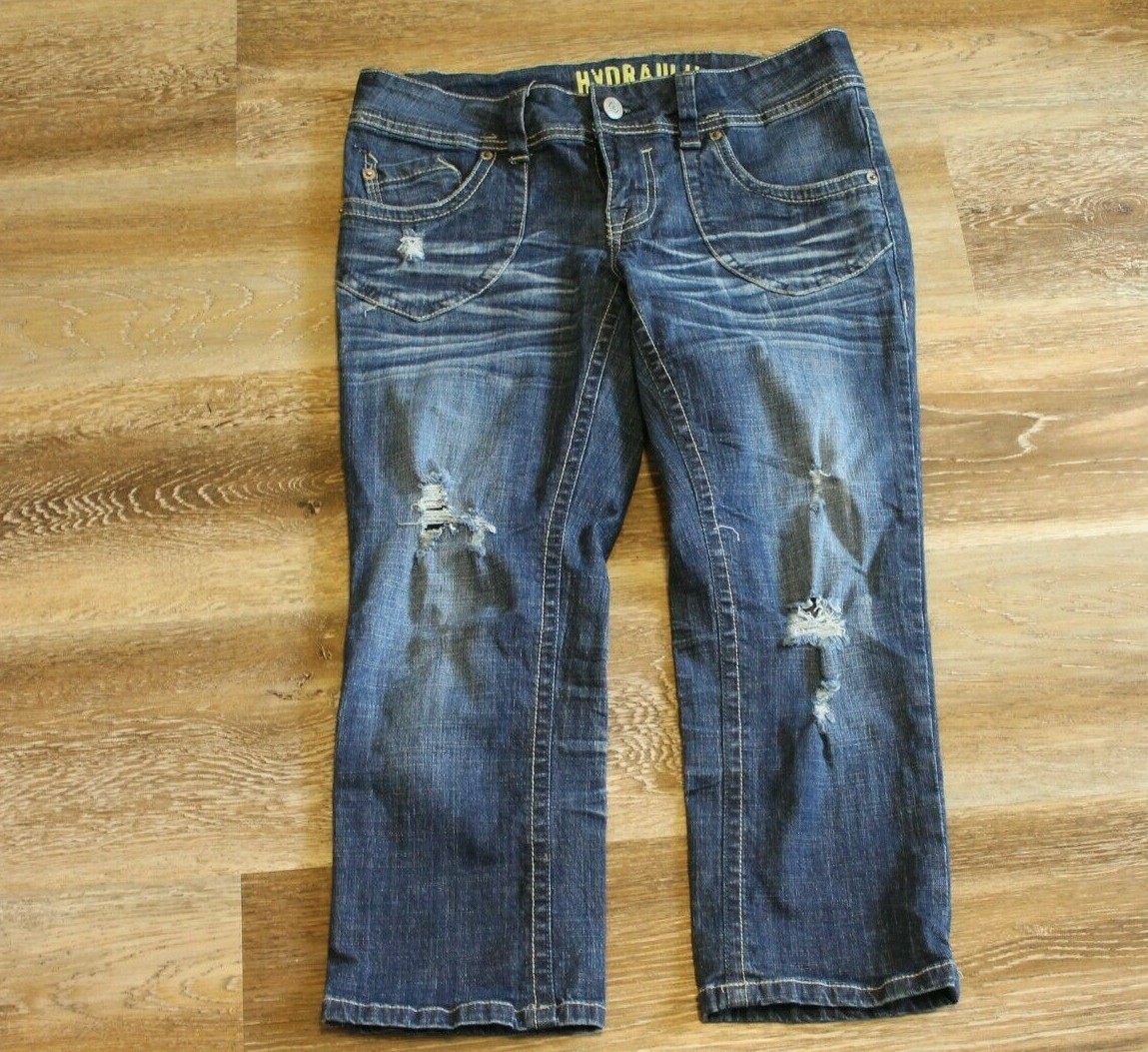 Hydraulic Capri Jeans Distressed 7/8 Women - Gem