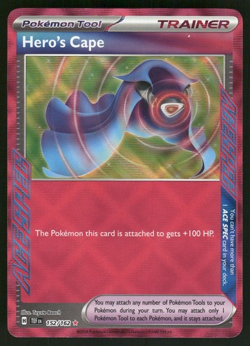 Hero's Cape #152/162 Pokemon SV05: Temporal Forces | eBay