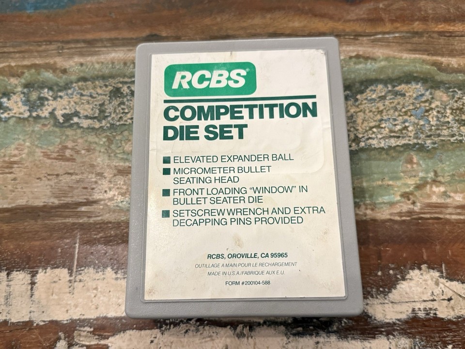 RCBS Competition FL Die Set .308 Win Dies Reloading 308 Winchester Comp ...