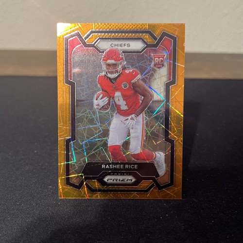 2023 Panini Prizm Rashee Rice Orange Lazer Prizm Rookie RC #350 Chiefs ...