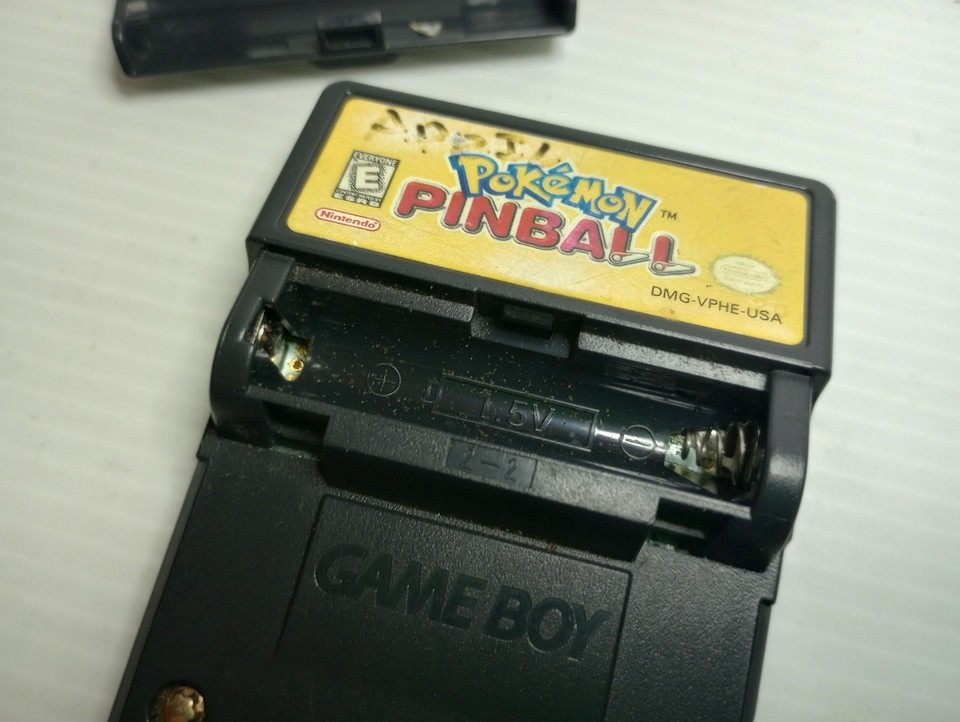 Pokemon Pinball Gameboy Color Cartridge with Battery Cover Tested ...