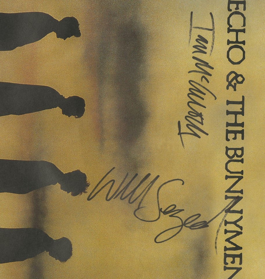 Echo & The Bunnymen autographed concert poster Ian McCulloch and Will ...