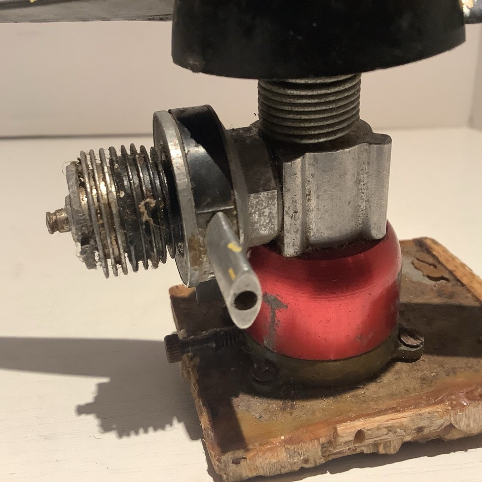 Cox QRC .049 model airplane engine muffler fuel tank vintage glow motor ...