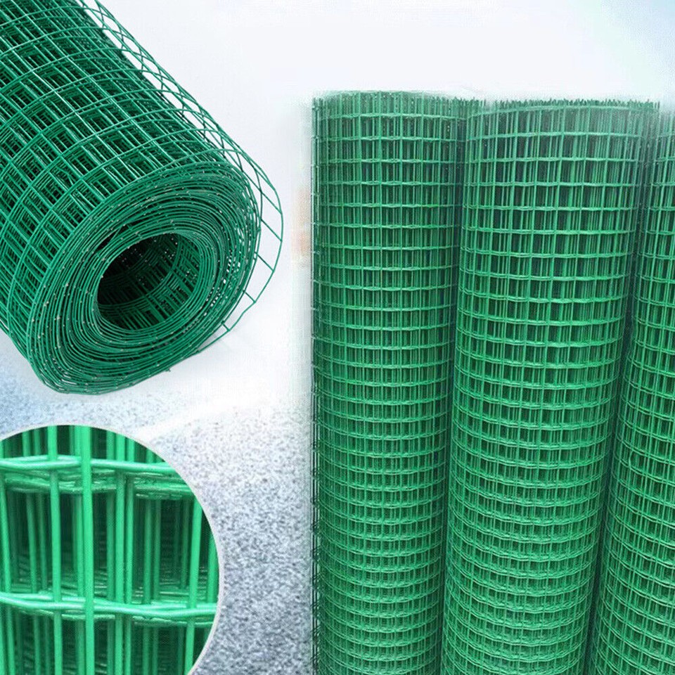 10-50M PVC Coated Wire Roll Mesh Fencing Graden Chicken Netting Metal ...