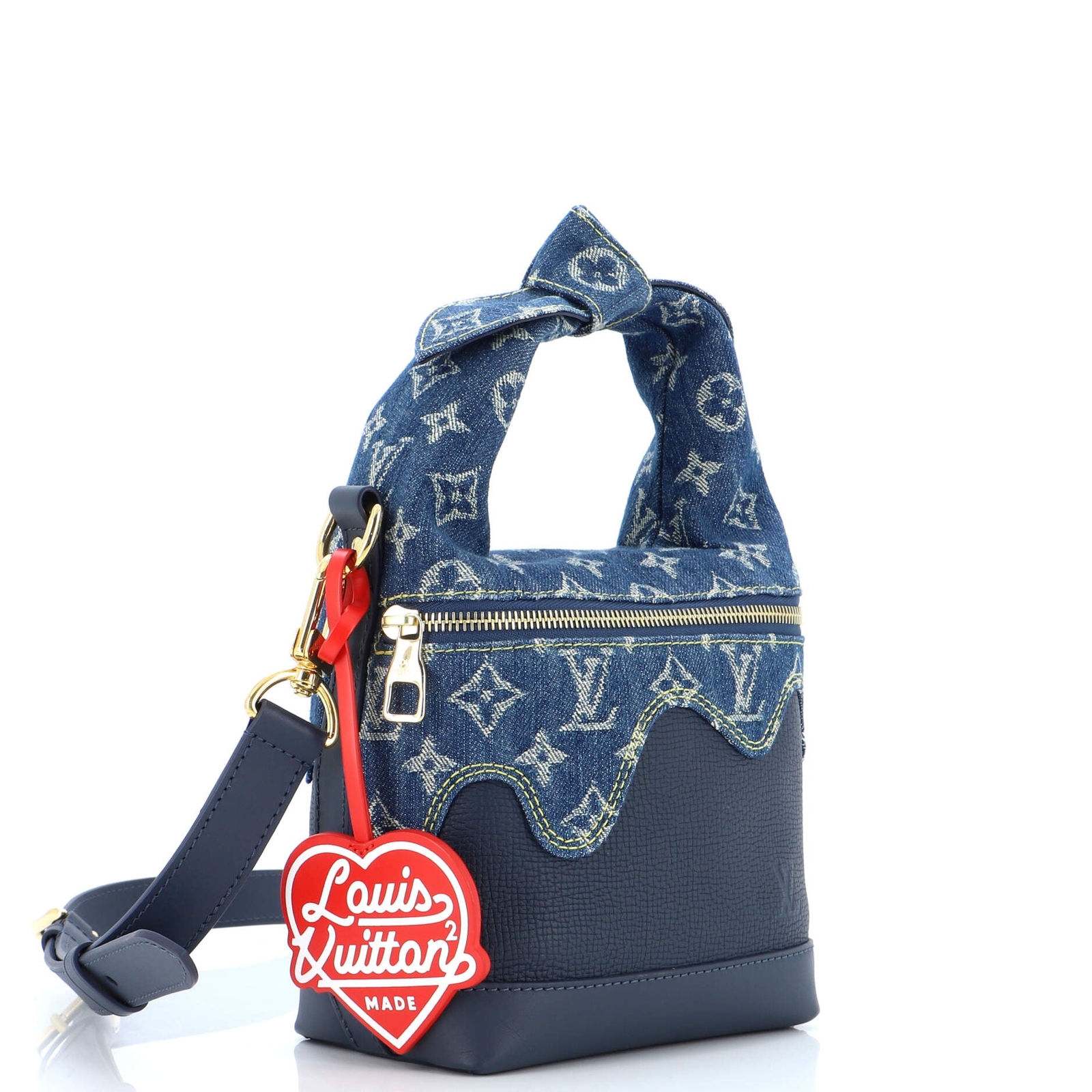 Louis Vuitton Japanese Cruiser Handbag Monogram Denim… - Gem