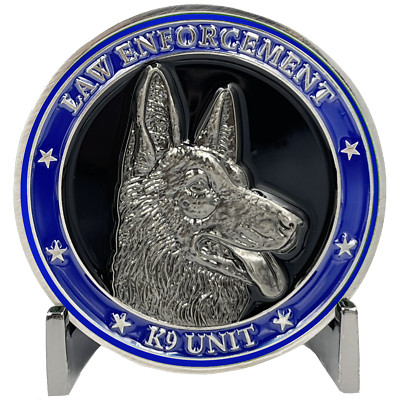 EL3-004 K9 Police Officer Narcotics Tracking Explosives Thin Blue Line ...