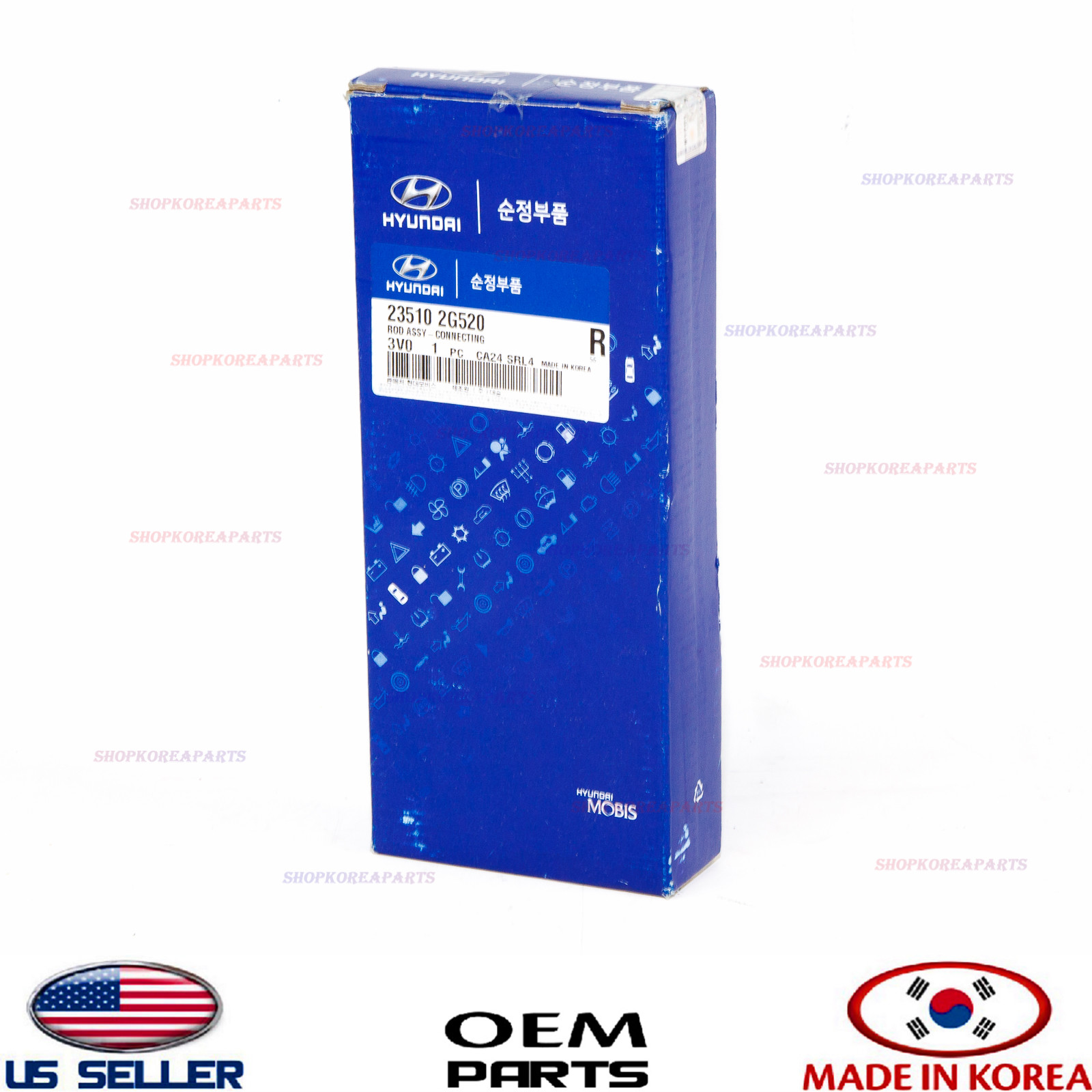 Genuine Connecting Rod OEM Sonata Optima Sorento Tucson 2.4L 235102G520 ...