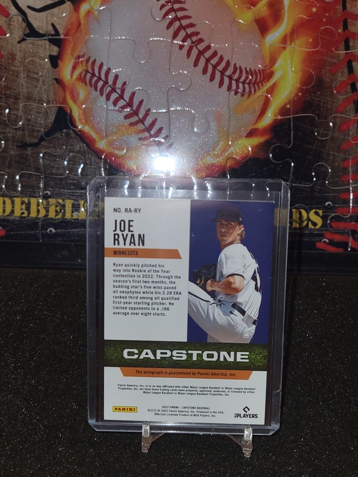 2022 Panini Capstone Joe Ryan Autograph Rookie Auto RC #RA-RY Twins | eBay