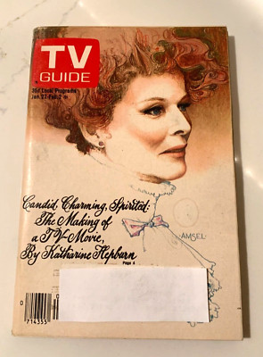 TV Guide NYC Metro Jan. 1979 Katherine Hepburn Harry Reasoner Barney ...