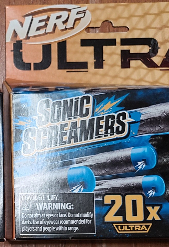 NERF Ultra Sonic Screamers 20x Nerf Blaster Darts - Blue Heads - Lot of ...