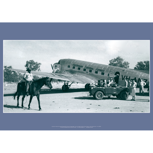 Australian National Airways DC-3 Art Print – Mitchell River ANA – 2 ...