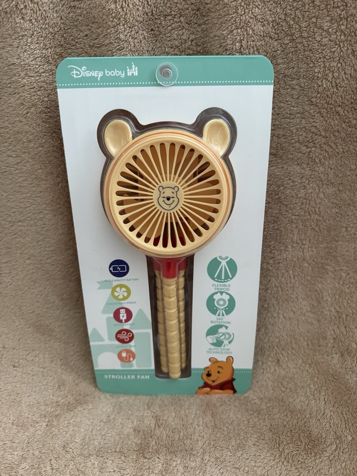 Pooh Bear Stroller Fan Winnie The Pooh - rechargeable Battery Powered ...