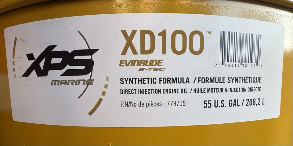 XD100 Oil Evinrude E-Tec 3-Pack Gallon Bulk | eBay