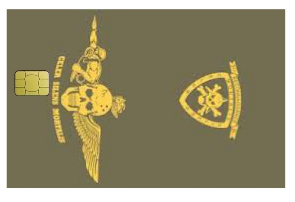 USMC 3RD RECON JACK CELER SILENS MORTALIS MARINE CORP CREDIT DEBIT CARD ...