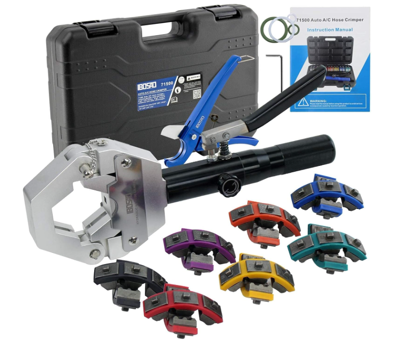 Hydraulic Hose Crimper AC Line Crimping Tool for Barbed Vintage Air ...