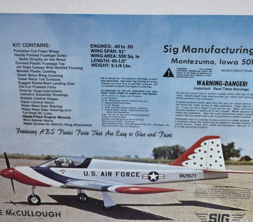 Sig Kougar Mark 2 RC Airplane Kit - New In Factory Sealed Box | eBay