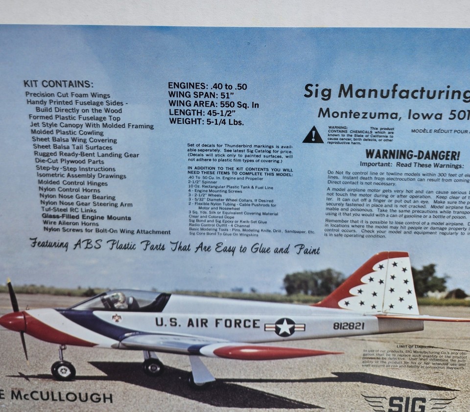 Sig Kougar Mark 2 RC Airplane Kit - New In Factory Sealed Box | eBay